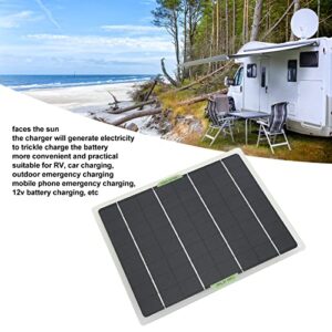 Akozon Solar Battery, 10W Portable Solar Panel Solar Powered with Dual USB Port for Car RV Accessories