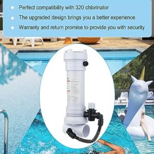 320 Pool Chlorinator Compatible with Rainbow 320 Chlorinator 171096 Automatic Inline Chlorine/Bromine Feeder, 320 Chlorinator Can Handle Up to 70000 Gallons of Water