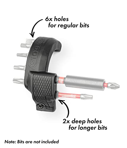 M12 Bit holder for Milwaukee Gen2 Drill Driver - Milwaukee Packout Accessories - Magnetic Bit Holder For M12 Surge Drill Driver - Milwaukee Bit Holder for M12 2503 and 2504(not impact)