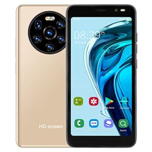 Unlocked Android Cell Phone Smartphone, 5.45in 512MB 4GB HD Screen Phone Dual Card Dual Standby Smart Phone (Gold)