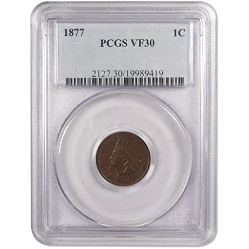 1877 Indian Head Cent VF 30 PCGS Penny 1c US Coin SKU:IPC7519