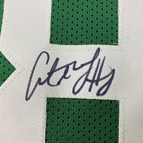 Framed Autographed/Signed Antoine Walker 33x42 Boston Green Basketball Jersey JSA COA