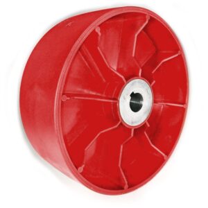 drive wheel 6" glass filled nylon orange (5/8 bore)