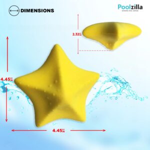 Poolzilla 2-Pack Yellow Premium Scum Star Oil Absorbing Sponge - Perfect for Cleaning Hot Tubs, Spas and Swimming Pools