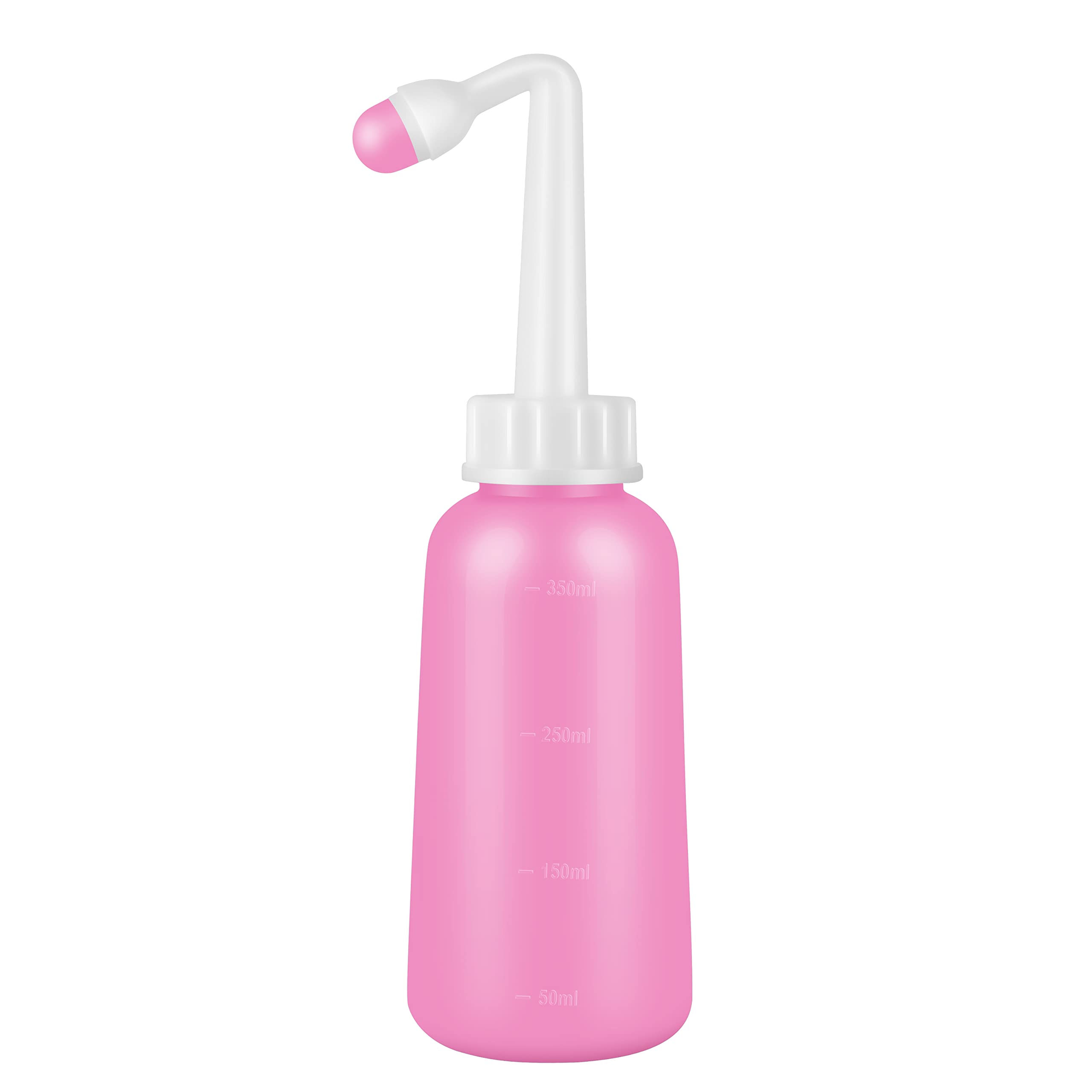 Croing 𝙩𝙧𝙖𝙫𝙚𝙡 𝙗𝙞𝙙𝙚𝙩 Portable Bidet with Cap for Travel - The Easy Bidet for Postpartum Care (Pink 350ML)