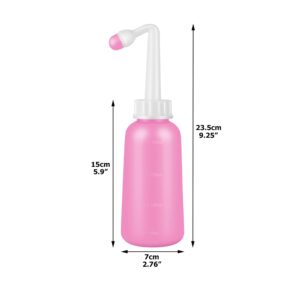 Croing 𝙩𝙧𝙖𝙫𝙚𝙡 𝙗𝙞𝙙𝙚𝙩 Portable Bidet with Cap for Travel - The Easy Bidet for Postpartum Care (Pink 350ML)