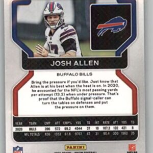 2021 Panini Prizm #117 Josh Allen Buffalo Bills Official NFL Football Trading Card in Raw (NM or Better) Condition