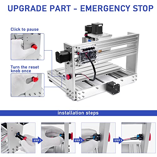 DAEDALUS CNC Router Machine 2818 Max, 3 Axis, 200w Spindle, All Aluminum Frame