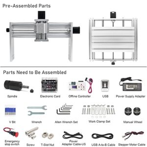 DAEDALUS CNC Router Machine 2818 Max, 3 Axis, 200w Spindle, All Aluminum Frame