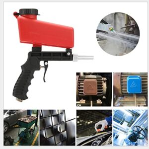 90psi Portable Gravity Sandblasting Gun Aluminium Pneumatic Sandblaster Spray Gun Sand Removal Blasting Power Machine