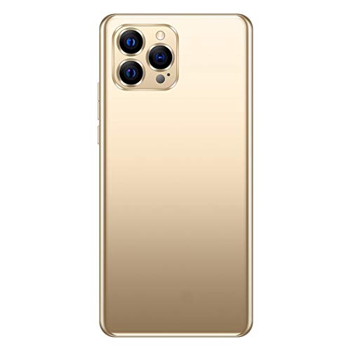 Yunseity IP12 PRO Unlocked Android Smartphone,6.26in Full Screen Dual SIM Cell Phone,Face Recognition Unlocked Android Smartphone(Gold)