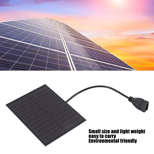 Outdoor Portable Solar Panel, 5W 5V Small Size Light Weight Solar Panel Kit with USB Plug for Mobile Phones, Mp3, Mp4 11 X 8cm / 4.3 X 3.1in