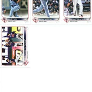 2022 Topps Series 2 Minnesota Twins Team Set of 13 Cards: Jovani Moran(#387), Joe Ryan(#390), Jorge Polanco(#417), Minnesota Twins(#435), Randy Dobnak(#451), Luis Arraez(#453), Mitch Garver(#529), Byron Buxton(#576), Bailey Ober(#590), Trevor Larnach(#596