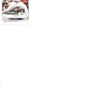 2022 Topps Complete (Series 1 & 2) Washington Nationals Team Set of 19 Cards: Mason Thompson(#38), Josiah Gray(#43), Jakson Reetz(#61), Alcides Escobar(#116), Juan Soto(#150), Riley Adams(#158), Washington Nationals(#218), Gerardo Parra(#220), Ryan Zimmer