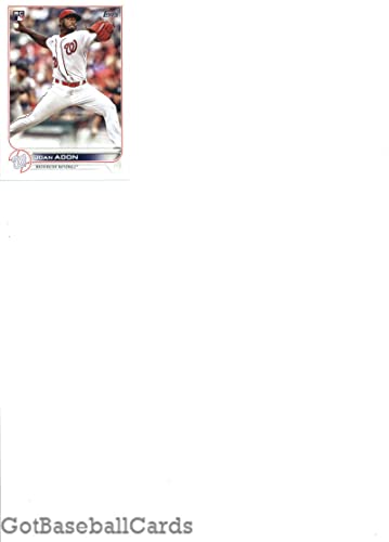 2022 Topps Complete (Series 1 & 2) Washington Nationals Team Set of 19 Cards: Mason Thompson(#38), Josiah Gray(#43), Jakson Reetz(#61), Alcides Escobar(#116), Juan Soto(#150), Riley Adams(#158), Washington Nationals(#218), Gerardo Parra(#220), Ryan Zimmer