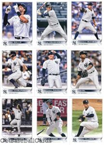 2022 topps complete (series 1 & 2) new york yankees team set of 26 cards: rougned odor(#5), gio urshela(#23), gerrit cole(#35), brett gardner(#49), corey kluber(#69), aaron judge(#99), clint frazier(#101), gleyber torres(#119), new york yankees(#121), lui