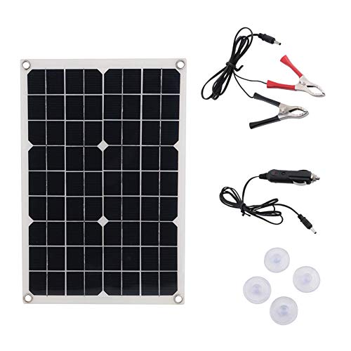 DSJ Poartable 20W Solar Panel 18V USB Solar Panel Charger Kit for Cell Phone Tablet Camera Electronic Device/White