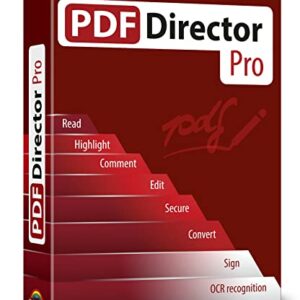 PDF Director Pro – for 3 PCs - Comprehensive PDF Editor Software compatible with Windows 11, 10, 8 and 7 – Edit, Create, Scan and Convert PDFs – 100% Compatible with Adobe Acrobat