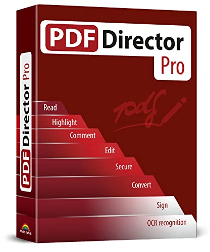 PDF Director Pro – for 3 PCs - Comprehensive PDF Editor Software compatible with Windows 11, 10, 8 and 7 – Edit, Create, Scan and Convert PDFs – 100% Compatible with Adobe Acrobat