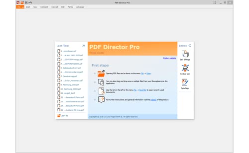 PDF Director Plus – PDF Editor Software compatible with Windows 11, 10, 8 and 7 – Edit, Create, Scan and Convert PDFs – 100% Compatible with Adobe Acrobat