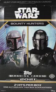 2021 topps star wars 'bounty hunters' hobby box (24 pks/bx)