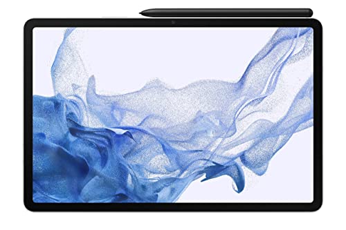 SAMSUNG Galaxy Tab S8+ Android Tablet, 12.4'' Large AMOLED Screen, 128GB Storage, Wi-Fi 6E, Ultra Wide Camera, S Pen Included, Long Lasting Battery, Silver (Renewed)