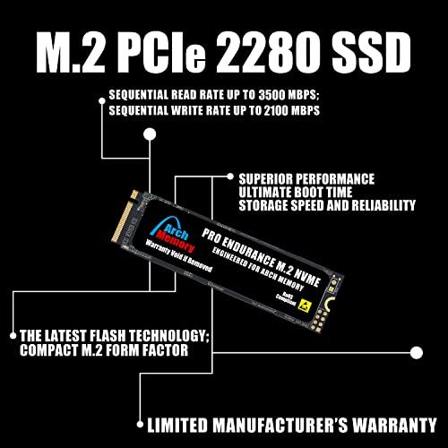 Arch Memory Replacement for Dell SNP112P/1TB AA615520 1TB M.2 2280 PCIe (3.0 x4) NVMe Solid State Drive for OptiPlex XE3 MFF