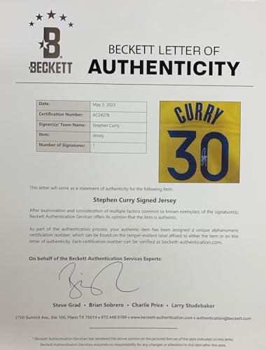 Stephen Curry Autographed Golden State Signed Swingman Yellow THE BAY Jersey Beckett COA