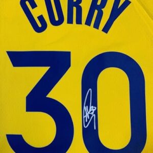 Stephen Curry Autographed Golden State Signed Swingman Yellow THE BAY Jersey Beckett COA