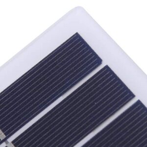 JINDI Solar Power Module, Litghweight Stable Solar Panel with Clip for Outdoor(2W 5V+ Clip)