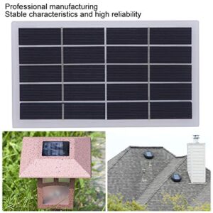 JINDI Solar Power Module, Litghweight Stable Solar Panel with Clip for Outdoor(2W 5V+ Clip)