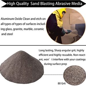 6 LBS #120 Aluminum Oxide - Fine Sand Blasting Abrasive Media for Blasting Cabinet or Blasting Guns (6 pounds-120 Grit)