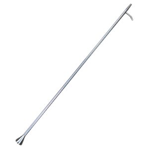 stainless steel 41" extra long blow poker for large fire pit by one piece big fire stick, safety blow tools