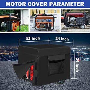 Tokept Generator Cover, 600D Oxford Fabric Waterproof Universal, Fits Most 3000-5000 Watt Portable Generator Covers (32" Lx 24" Wx 24" H)