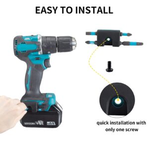 Bit Holder for Makita Drill Bit Organizer for Makita 18V Carry Up to 4 Driver Bits on The Side of Your Power Tool or Driver (2 Pack)