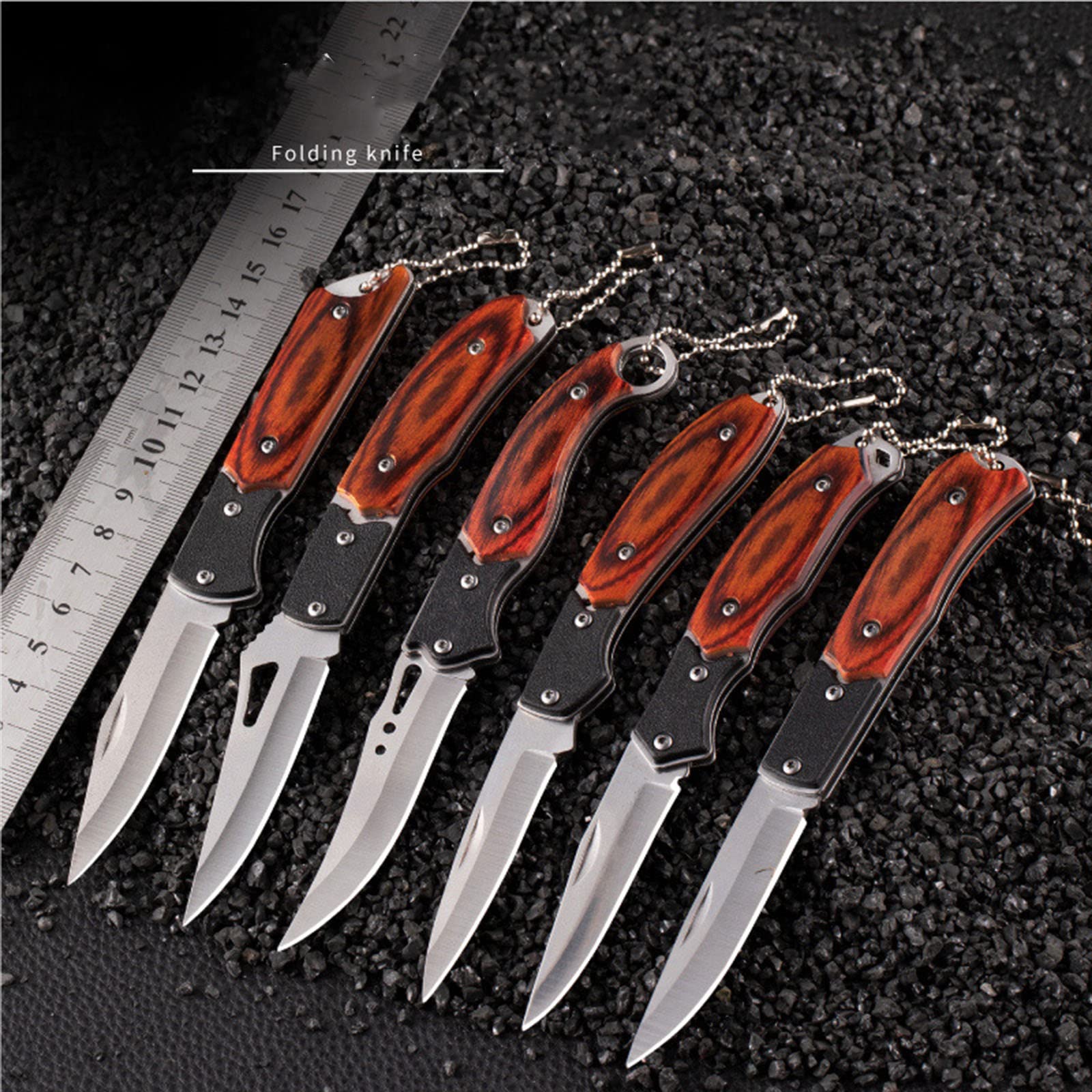 SHixu Pocket Folding Knife 6Pack Tactical Knives EDC Tools for Outdoor Camping Fishing - Best Gift Idea