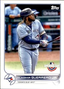 2022 topps opening day #220 vladimir guerrero jr. toronto blue jays mlb baseball trading card