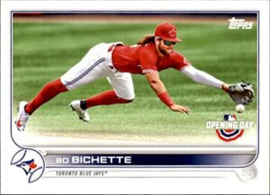 2022 topps opening day #77 bo bichette toronto blue jays mlb baseball trading card