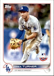 2022 topps opening day #74 trea turner los angeles dodgers mlb baseball trading card