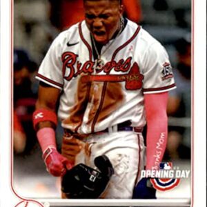 2022 Topps Opening Day #100 Ronald Acuna Jr. Atlanta Braves MLB Baseball Trading Card