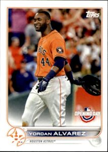 2022 topps opening day #106 yordan alvarez houston astros mlb baseball trading card