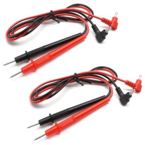 BokWin 2pairs 71cm/28" Long Banana Plug Multimeter Probe Test Lead Cable Digital Laboratory Multimeter Voltmeter Test Lead Probe Wire Cable 1000V，Black Red