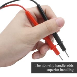 BokWin 2pairs 71cm/28" Long Banana Plug Multimeter Probe Test Lead Cable Digital Laboratory Multimeter Voltmeter Test Lead Probe Wire Cable 1000V，Black Red