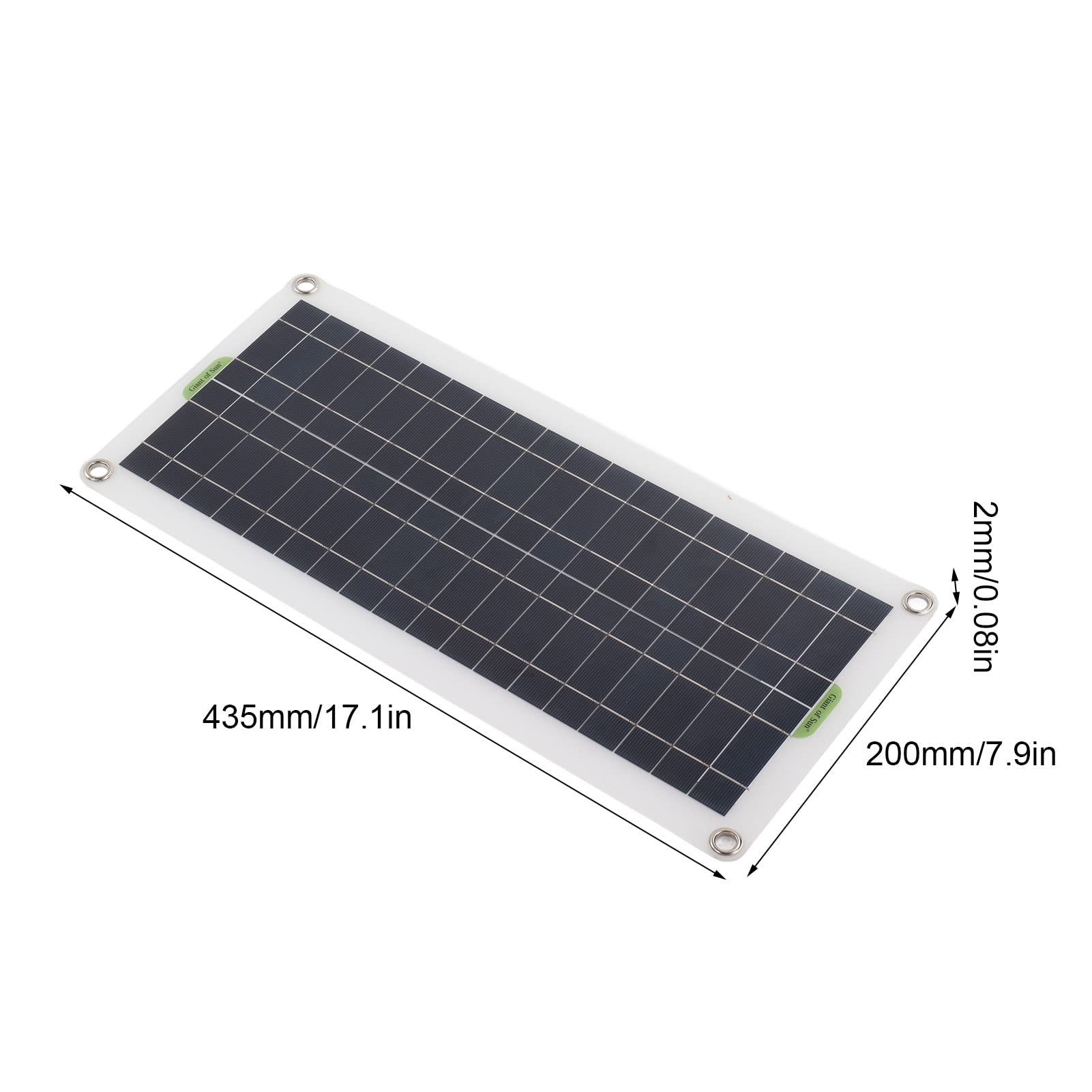 Cryfokt 30W 12V 24V Solar Panel Kit, Solar Panel Maintainer with Voltage Controller and SAE Cable Adapters, Solar Battery for Car, RV, Boat, Marine, Trailer