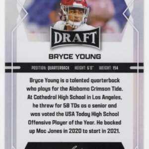 BRYCE YOUNG RC 2022 Leaf Draft Retail Blaster #2 NM+-MT+ NFL Football ROOKIE ARC