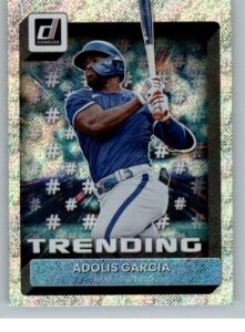 2022 donruss panini rapture trending #9 adolis garcia texas rangers official mlb pa baseball card in raw (nm or better)