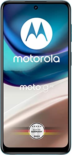 Motorola Moto G42 Dual-SIM 64GB ROM + 4GB RAM (GSM Only | No CDMA) Factory Unlocked 4G/LTE Smartphone (Atlantic Green) - International Version