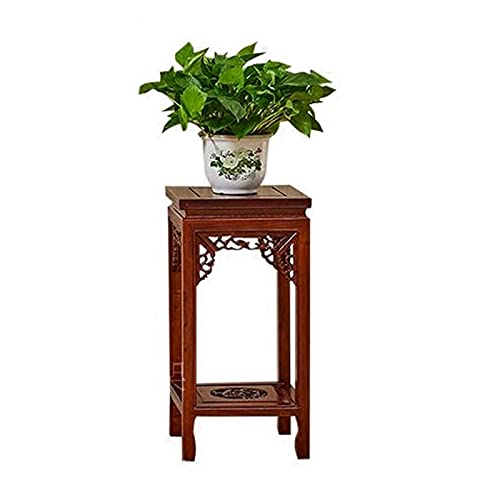 TOMYEUS Display Stand Pedestal Wooden Display Stand Indoor Plant Stand Plant Shelf Flower Pot Holder Flower Pot Display Shelf Patio Rustic Wood Stand Free Standing Bonsai Pedestal (Size : Large)