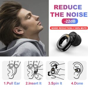 Fita + Earplugs for Noise Reduction, Reusable Silicone Ear Plugs for Sleeping Noise Cancelling, Concert, Work, Motorcycle, Travel, Shooting Sound Blocking - NRR 22dB, 6 Pairs Ear Tips in S/M/L