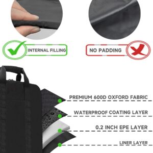 Global Storage Padded Utility Solar Panel Bag,for Jackery 100 watt Solar Panel,Double Layer Design, Can Hold 2 Battery Panels.